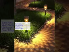 China Cool Warm White RGB Color Changing solar garden lights outdoor waterproof led for Pathway 2 pcs pack for sale