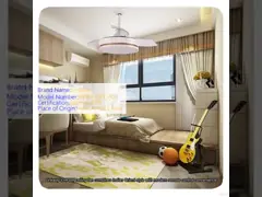 Indian Orient Style Remote Control White Color False HFBH Ceiling Fan