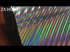 China Pillar of Light True Seamless Bopp Pet Good Holographic Effect Metalized Holographic Film for Packaging and Printing for sale
