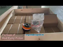 China Polishing Surface Chrome Alloy Mud Pump Piston Rubber PU NBR HNBR Mud Pump Components for sale