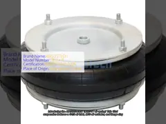 12×1 Suspension Air Spring Parker 9109044 G1/2 M10 Air Actuator with Flange Ring