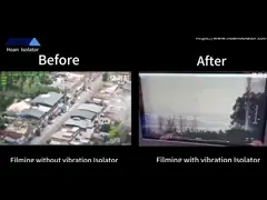 Without vibration isolators: high frequency, easy damage; With JMZ: vibration isolation, stable and