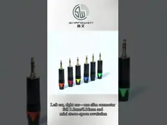 China 2A 50V 1/4 Inch Male Jack Connector Electrical Solder Termination for sale