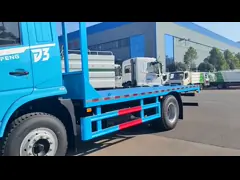 중국 동펜 20피트 20피트 평면 컨테이너 트럭 운반자 이동 수송 트럭 트위스트 잠금 판매용