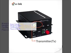 China 1Ch RCA Audio over Fiber Optical Converter for sale