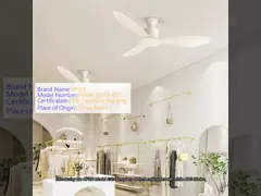 wholesale   HFBH Model 630 Modern Design 48 Inch Ceiling Fan with White ABS Blade