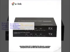 DP1.2 4K@60Hz 4:4:4 Uncompressed Audio and Video Fiber Extender