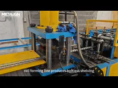 Double Row Roll Forming Machine with Wall Plate Structure Chain-Driven System and Flying Hydraulic Cutter