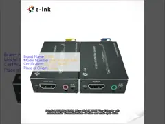 Micro Mini 4K HDMI Fiber Extender with External Audio