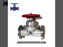 Valvola a diaframma flangiata