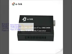 10/100/1000BASE-T to 100/1000BASE-X SFP Media Converter with 48VDC Power Input