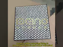 China Composite Rubber Ceramic Wear Liners As Protective Lining Rubber Ceramic Composite Wear Liners for sale