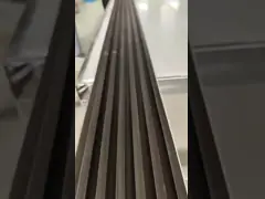 WPC grille wall panels slat 3D wall panels waterproof pvc fluted panels