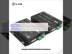 DVI + 1Ch Bidirectional Stereo Audio + 1Ch RS232 over Fiber Optic Extender