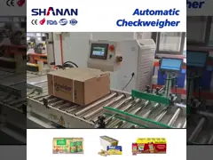 China Automatic Check Weigher For Industrial Custom Check Weigher Weighing Sorting Machine With Rejection Automatic Bottle And Can Connection Production Line for sale