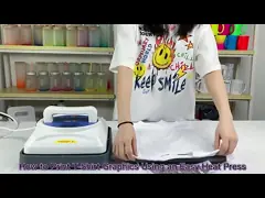 China DIY Portable Mini Flat Heat Press Machine For T Shirt Flat Blanks Sublimation Press Machine for sale
