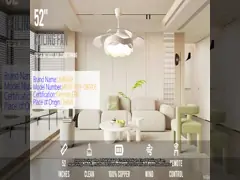 China Wholesale  Factory Wholesale  42-Inch High-End Ceiling Fan With Mute Light Simple Short ABS Blades DC Power Source for sale