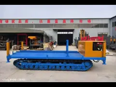 China Red Color 4 x 4 Drive Crawler Transporter / Track Carrier For Palm Tree for sale