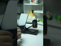 5 In 1 15W Fast Magnetic Wireless Charger Sation With Night Light 2W Accept Customized Logo