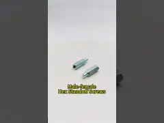 China Stainless Steel Hex Standoff Screw M3-M6 PCB Spacer Blue-Zinc Plated for sale