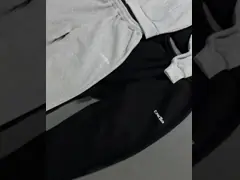 Custom Boxy Fit Zip Hoodie Embroidery logo Hoodie and Baggy Sweatpants Set Jogger Plain Tracksuit Me