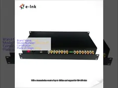 1U Rack-Mountable 8-Channel SD/HD/3G-SDI over Single Fiber CWDM Uncompressed Extender