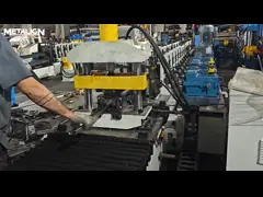 High Efficiency Rack Roll Forming Machine with 18 Forming Stations and 5.5Kw Motor Power
