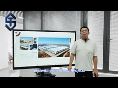 Custom Q235B Galvanized Steel Structure Construction Shed For Warehouse Workshop Hall