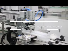 China One Row Counting And Packaging Machine For Disposable Plastic Cups Full Automatic for sale