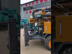 Portable Water Well Drilling Rig With 105-350mm Drilling Diameter 5.5T Weight And 65 KW Diesel Engine