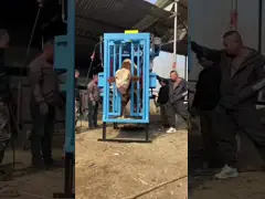 China Chute de recorte de pezuñas de ganado móvil de alta calidad, trituradora de compresión de ganado, máquina de manejo de ganado en venta