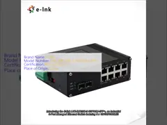 Industrial 8-Port 10/100/1000M/2.5G 802.3bt PoE + 2-Port 10G/2.5G/1.25G SFP Managed Ethernet Switch