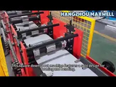 Roofing Water Gutter Roll Forming Machine, Máquina de bajada de aguas de acero cuadrada