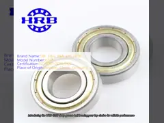 HRB 6205-RZ 15mm Width Deep Groove Ball Bearing Top Choice For Middle East Market 0.128kg
