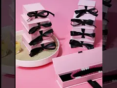 China Custom Ribbon-Tied Jewelry Box Set for Rings Earrings Bracelets for sale