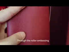 China Artificial Automotive Leather Roller Embossed Micro Fiber Leather Realistic Texture for sale