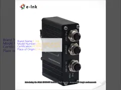 EN50155 Industrial 10/100/1000M/2.5G/5G/10G 90W PoE Injector with M12 connector