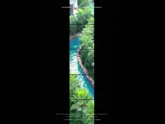 China Public Children Water Park Rides Outdoor Water Play Equipment Custom Small Rainbow Slide Frp Kids Pool Slide for sale