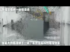 Tailored coating solution for elevated conveyor products with unique shapes, production line coating