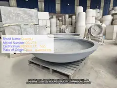 Extra Large Shallow Circular Round Fiber Clay Planter Garden Park Succulents Ground Covers Landscaping