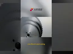 China Cold Metal Circular Saw Blades 80mm Arbor For Steel Solid Bar Cutting Smooth Cutting Surface for sale