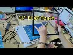 China 15 Inches Glass On Glass Multi Touch Capacitive Touch Panel With ILITEK Touch Controller for sale