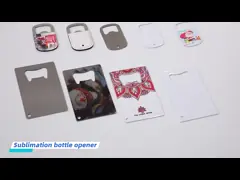 Sublimation Blank Bottle Opener Stainless Steel Beer Bottle Opener Anti Corrosion