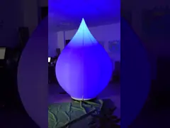 Inflatable Lotus LED Balloon Light 50 Cm 1.6ft Base Constant Air-inflated