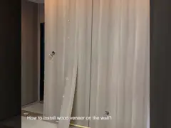 Bamboo Charcoal Wood Veneer Installation