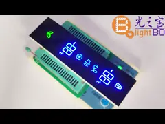 Affichage LED à cathode commune 7 segments ultra bleu/vert pour les régulateurs de réfrigérateur