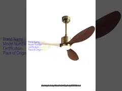Factory 52 Inch Nordic 6-speed Ceiling Fan With Light Remote Control for Bedroom and Living Room Electric Fan