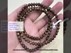 China Printing Accepted Agarwood Healing Wristband with Gold/Silver Design for sale