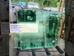 China Flat Curve 1/2'' 12mm Clear Tempered Toughened Hardened Glass For Railing Balustrade Balconies Patio for sale