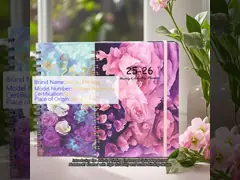 Embossed Spiral Hardcover Notebook with High Durability and Screw-Binding Design Technique